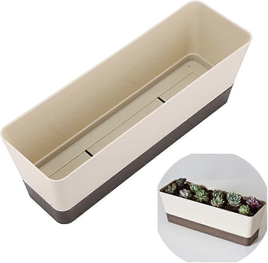 Rectangular Flower Box, Rectangular Plastic Flower Pot, Outdoor Balcony ...