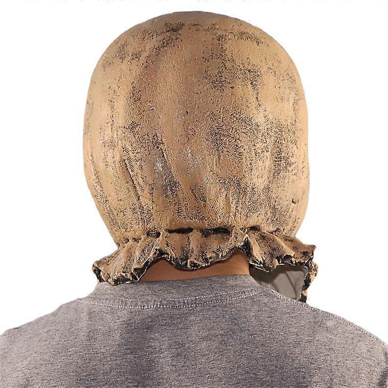 Horror Realistic Scarecrow Masks Cosplay Halloween Costume for Adult ...
