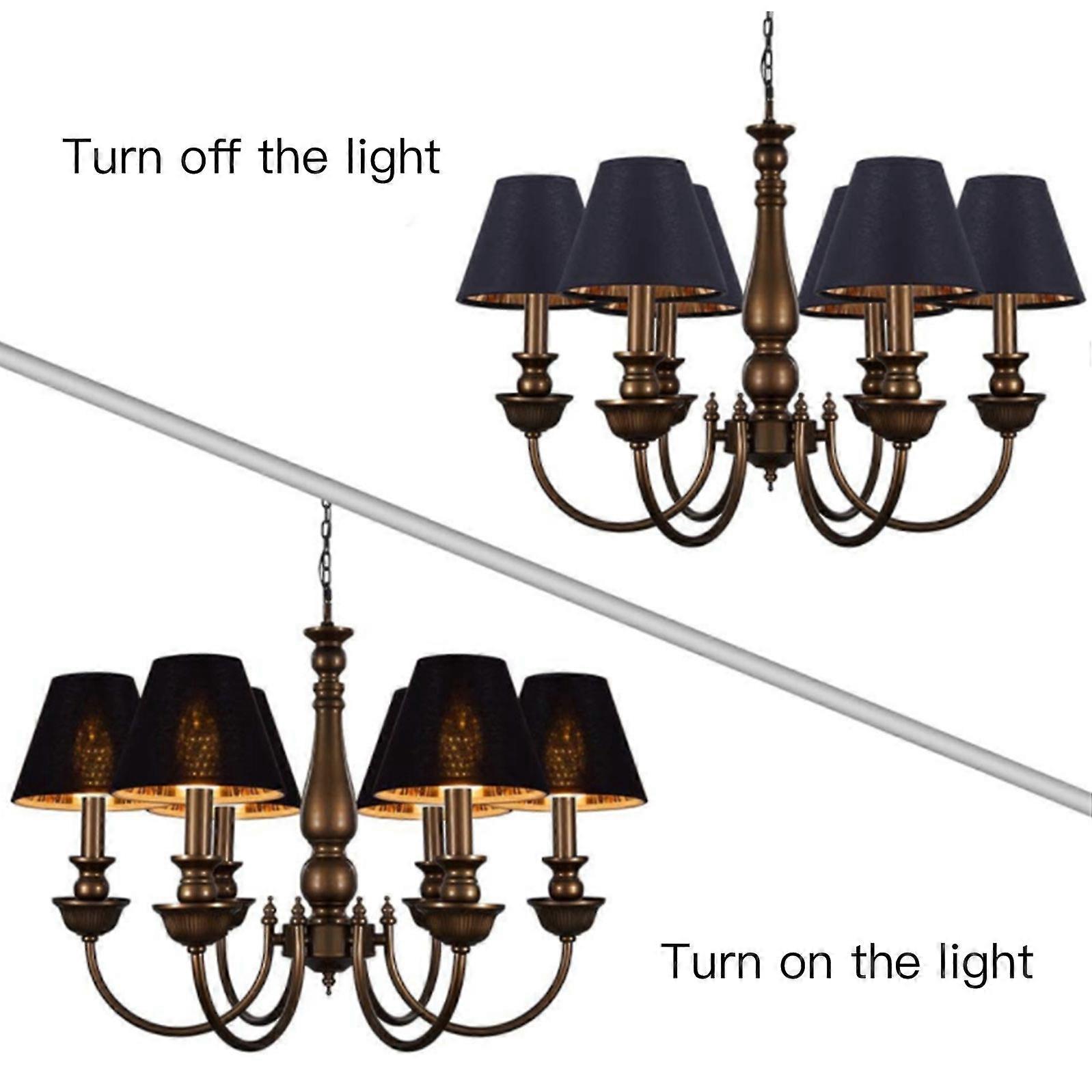 Housing Cover Hand Crafted Lamp Shad Simple Black Gold Bottom Nordic ...