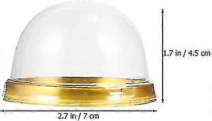 Clear Dome Box 100pcs, Round Plastic Cake Holders Plastic Egg-Yolk Puff ...