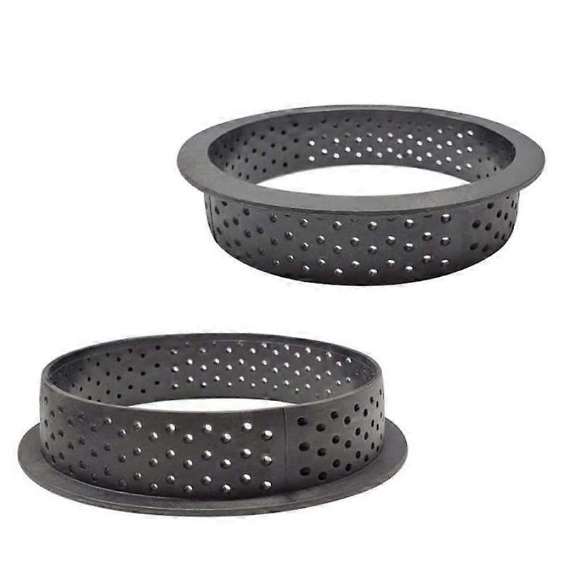 8PCS Perforated Cake Mold Cutter Round Shape Mousse Circle Ring ...