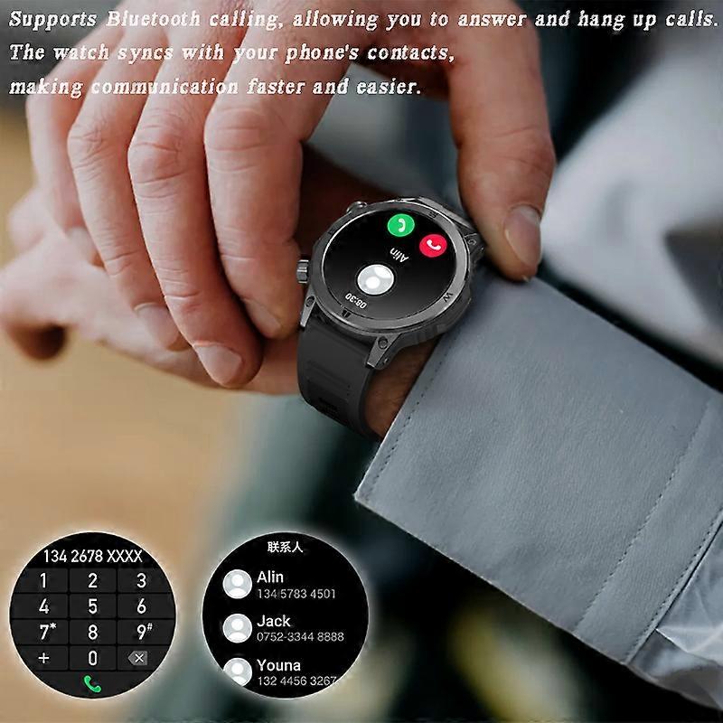 Smartwatch with Bluetooth Calling, Heart Rate, Blood Oxygen, Blood ...