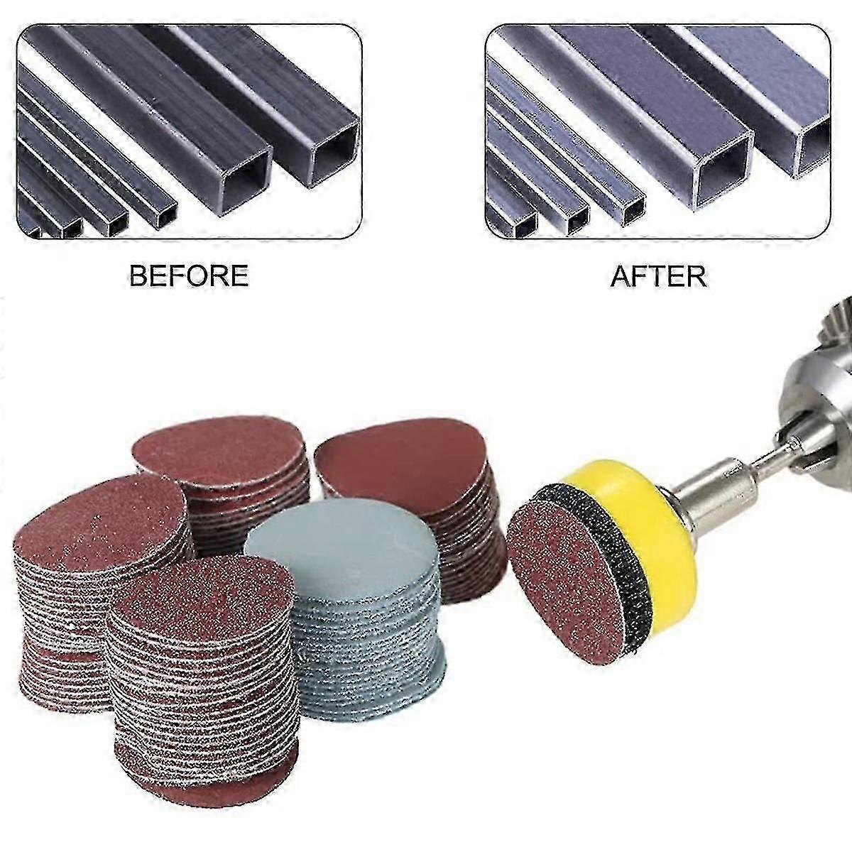 80-3000 Grit Sanding Discs Kit with Sponge Pads, 110-Piece Sandpaper ...