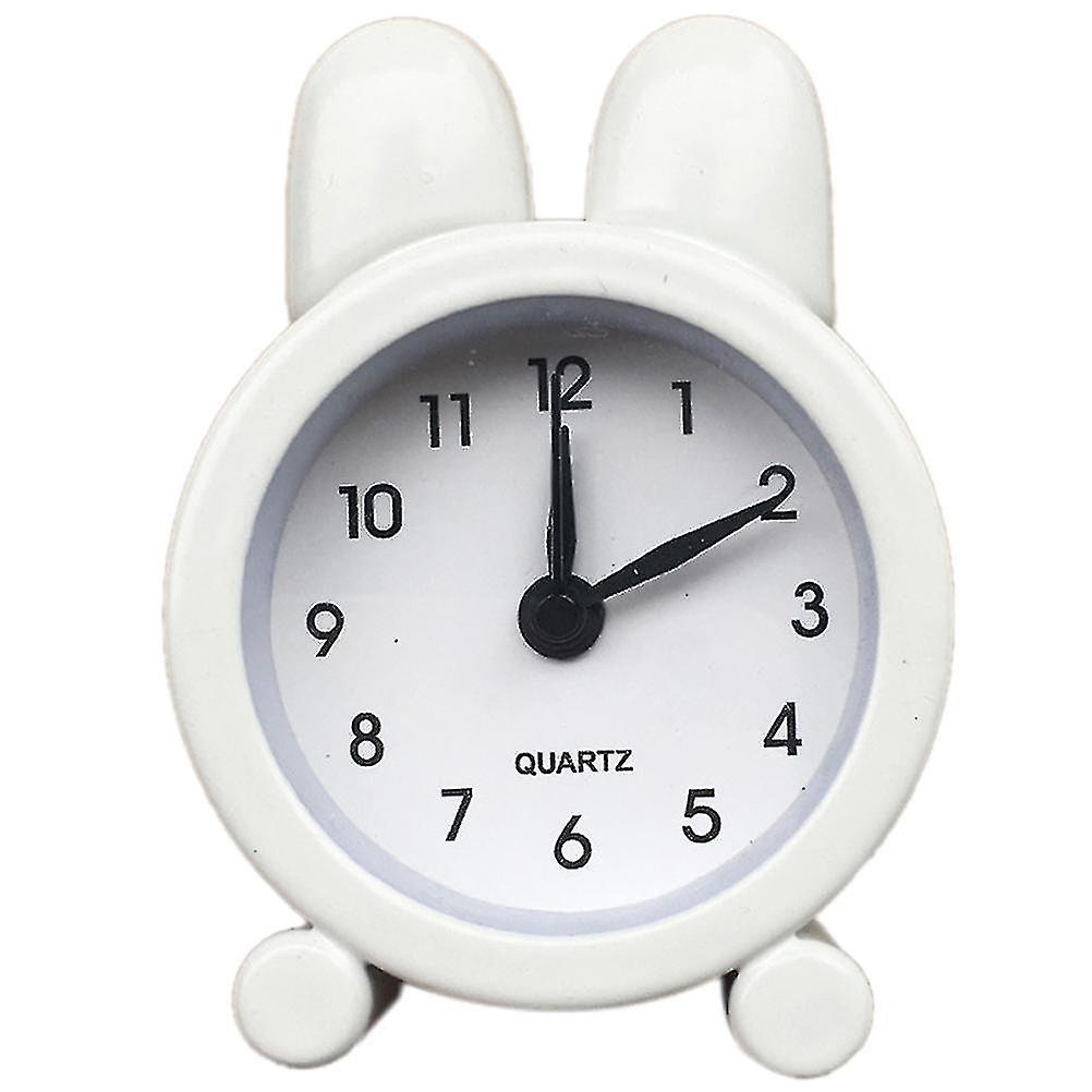 2023 - 1pc Rabbit Ear Alarm Clock Bedside Wake-up Device Metal Desktop ...