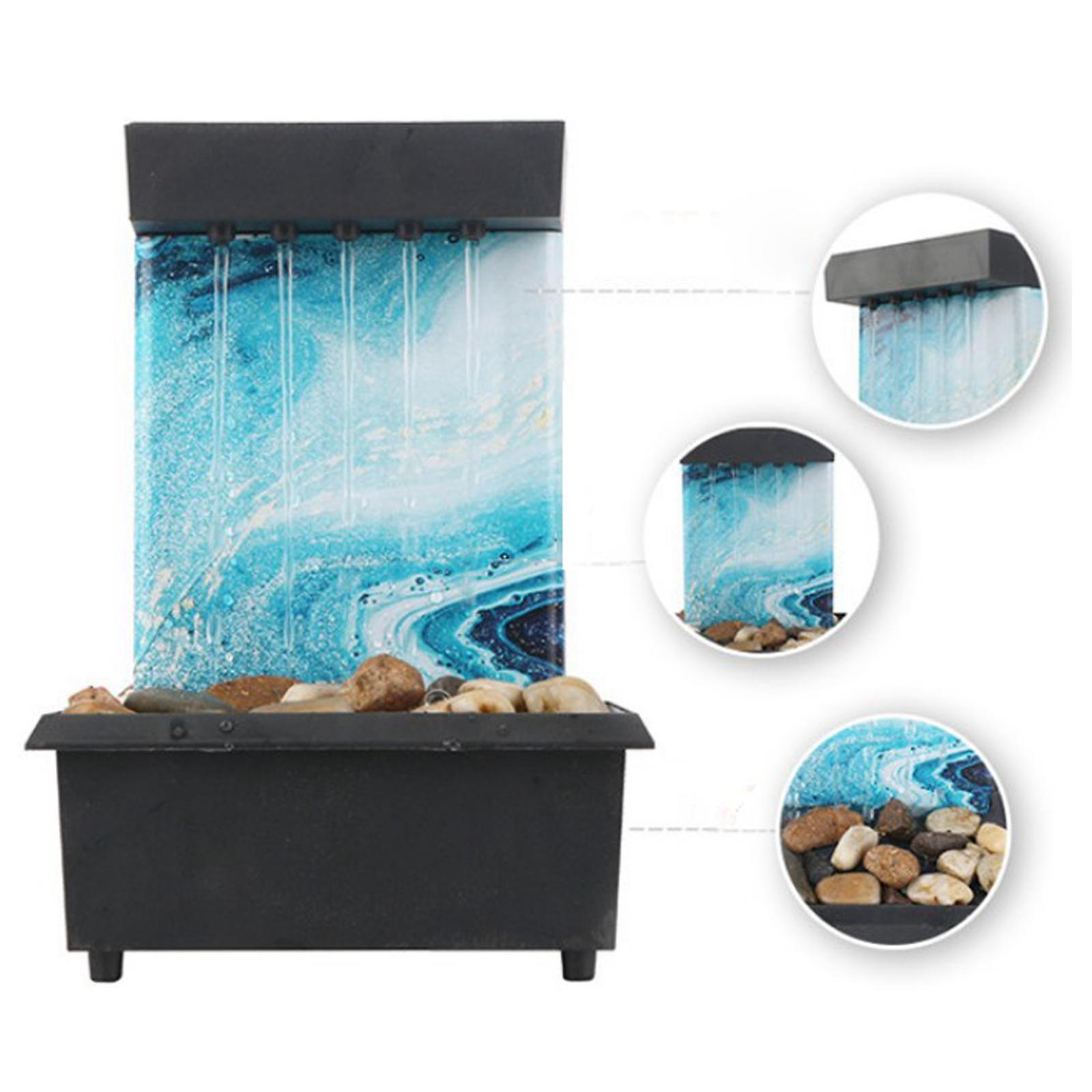 Waterfall Scene Tabletop Feng Shui Meditation Waterfall Fountain Style ...