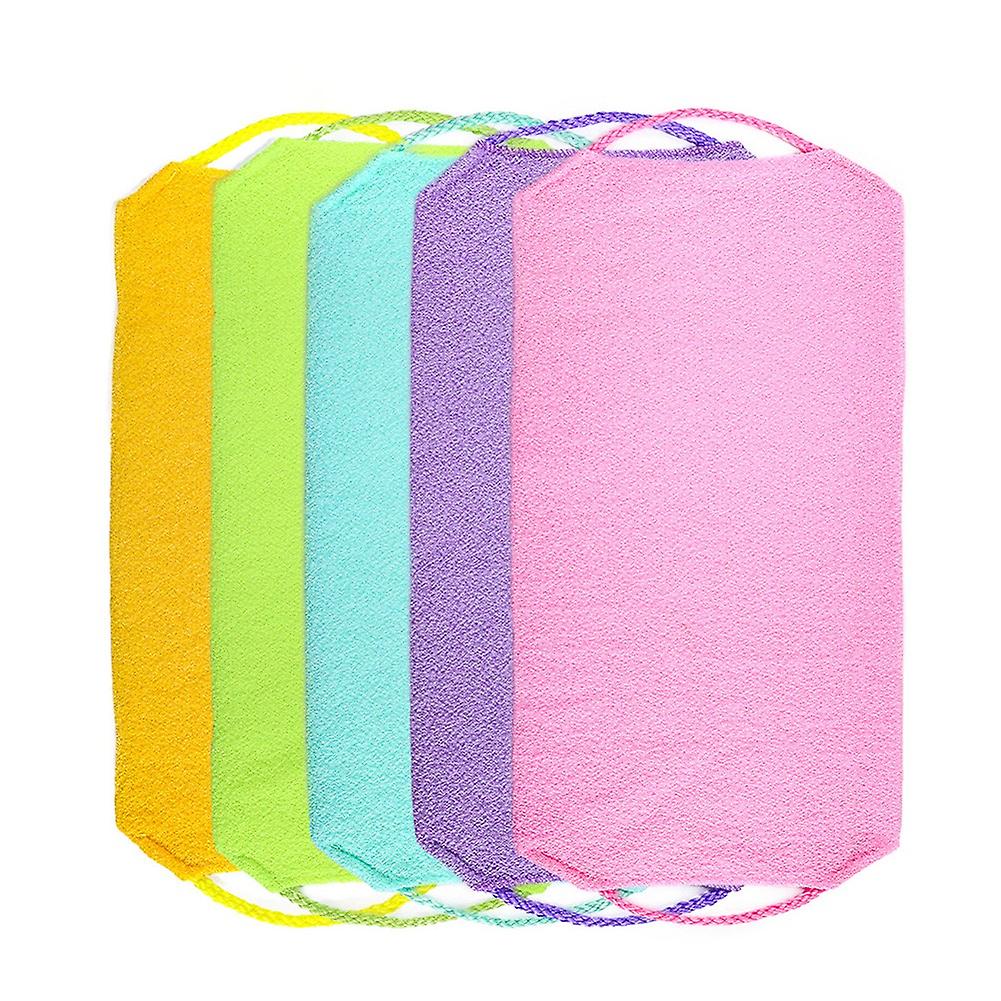 Stretchable Body Exfoliating Neck Back Scrubber Shower Bath Cloth Tool ...
