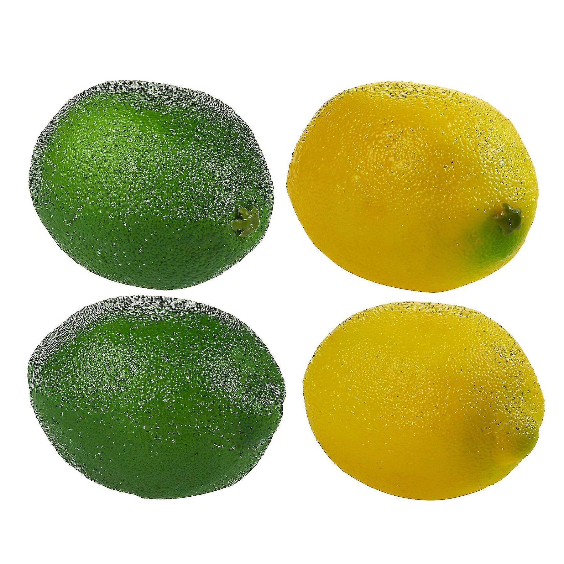 Large Artificial Lemons And Limes, Realistic Decorative Fake Prop ...