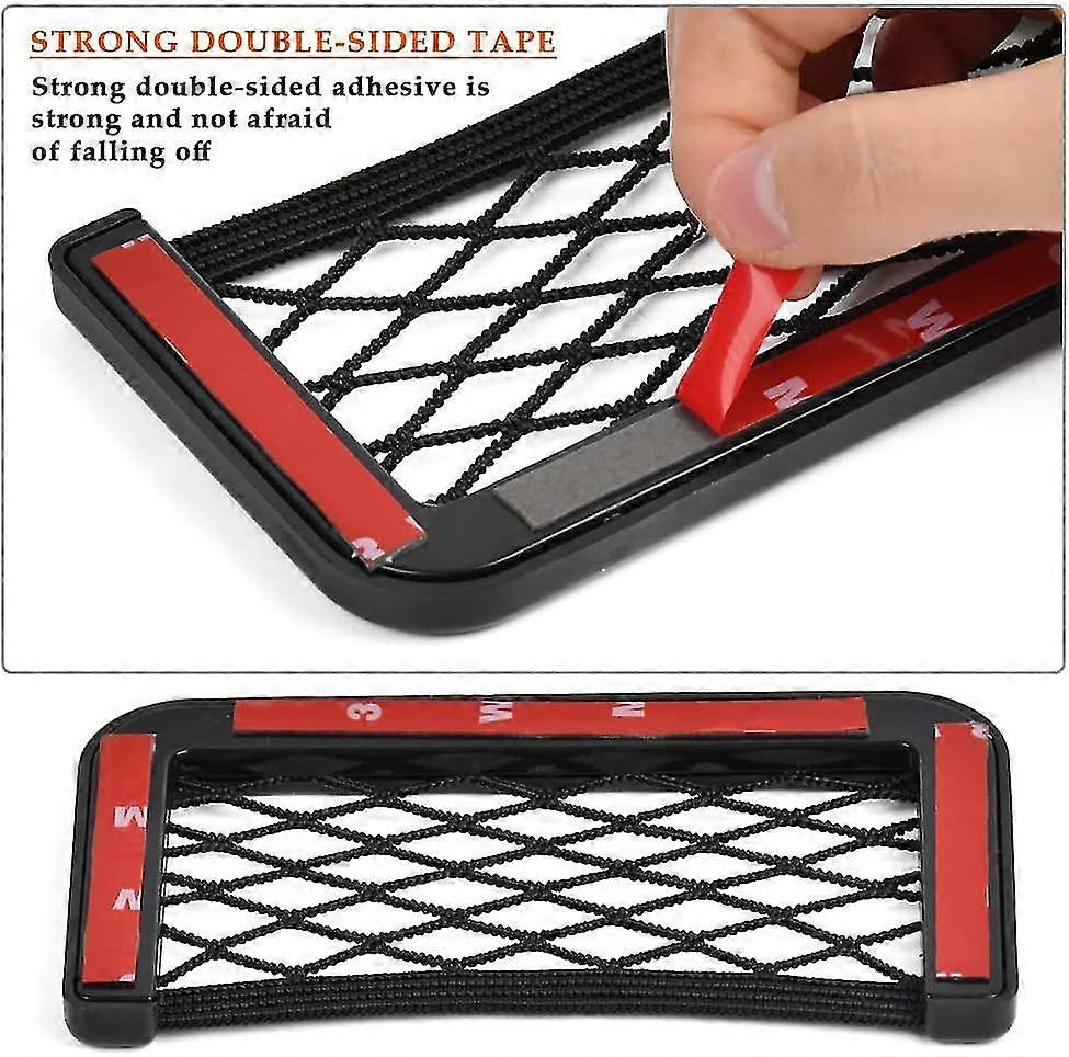 4 Pcs Storage Net Bag Car Storage Pocket, Car Trunk Storage Bag ...