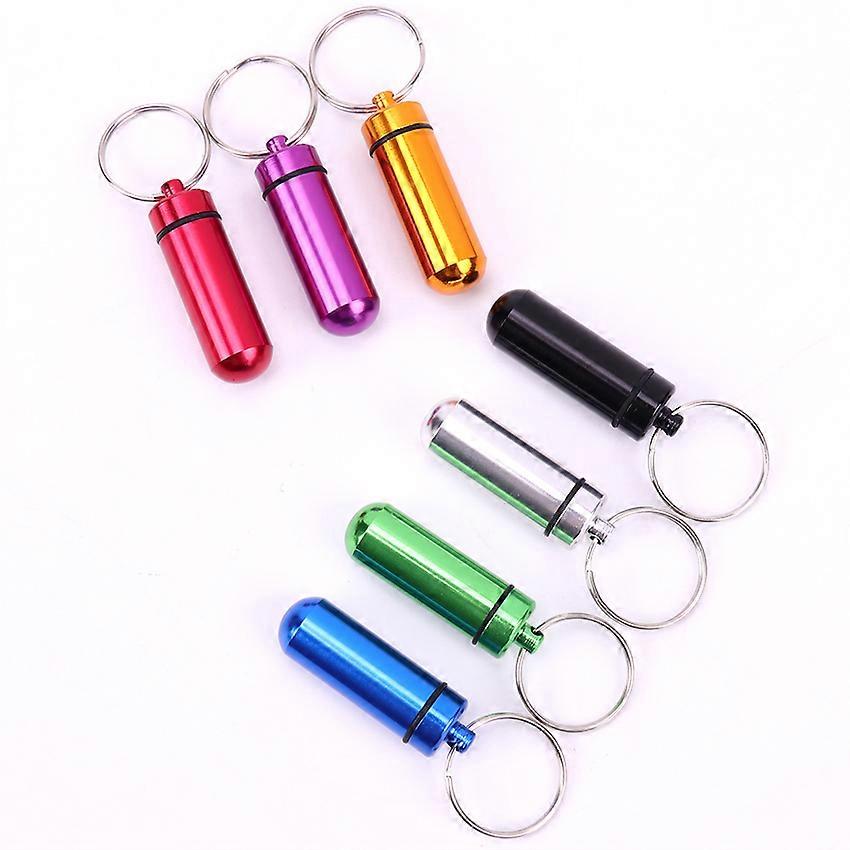 Waterproof Aluminum Pill Box Case Bottle Cache Drug Holder Container ...
