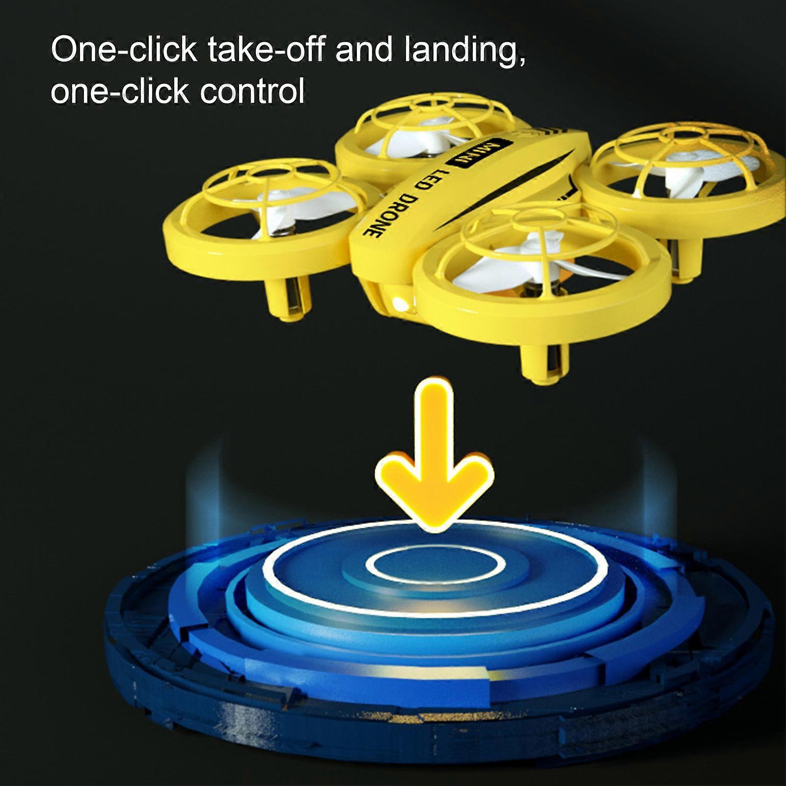 Mini Drone Remote Control Colorful LED Quadcopter 360° Flip Children ...