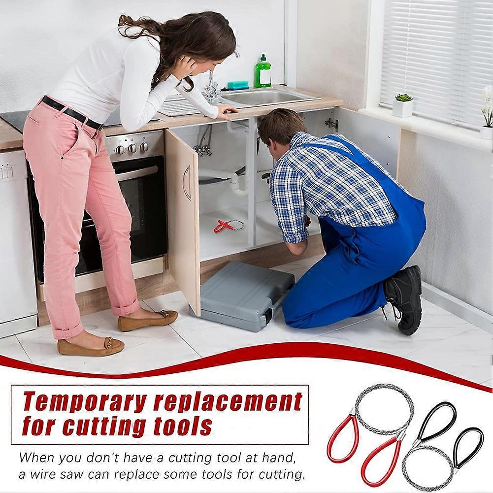 8Pcs PVC Pipe Cable Saw Stainless Steel Wire Saw PVC Pipe Cutter Hand ...