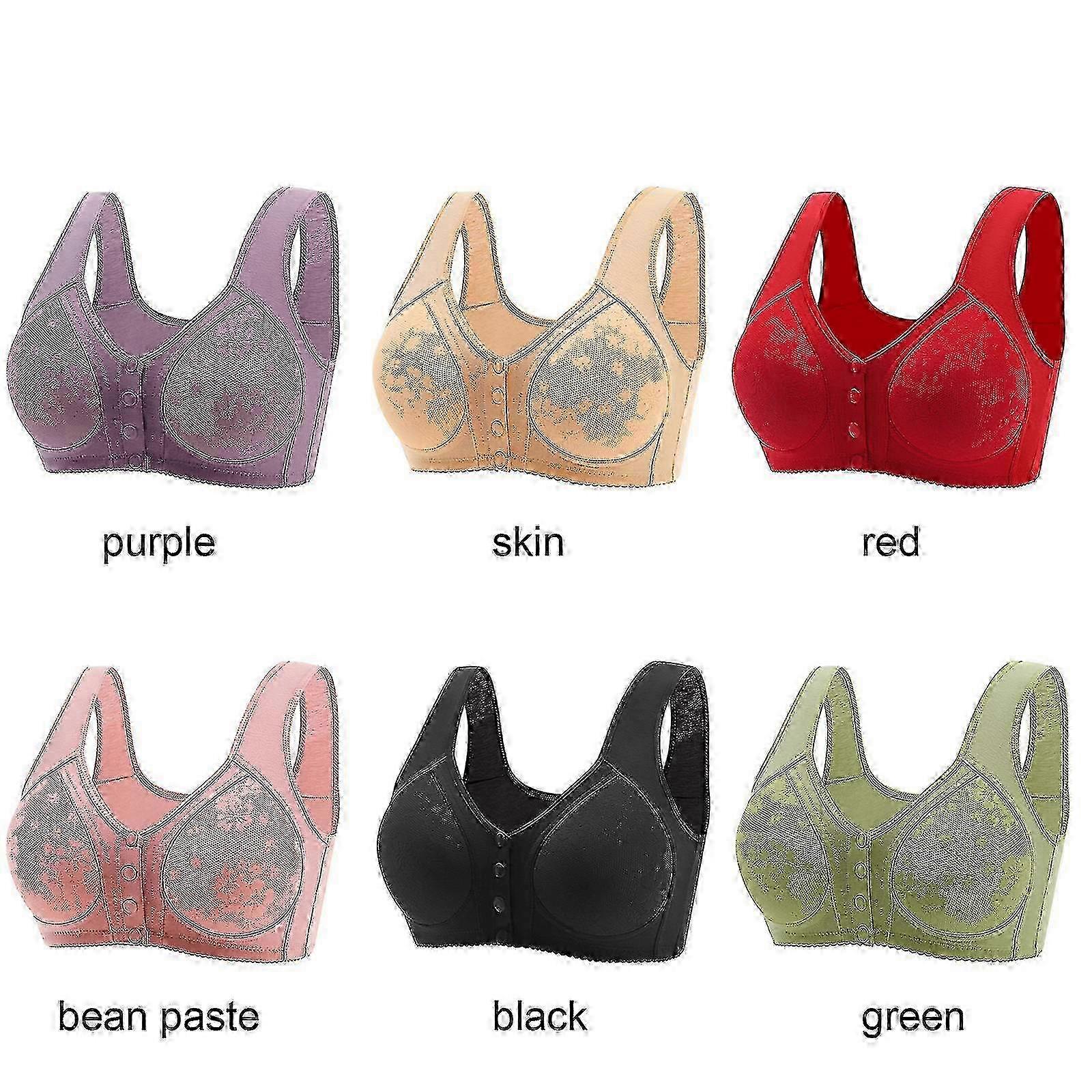 Daisy Bras for Older Women, Daisy Bra for Seniors Front Closure, No ...