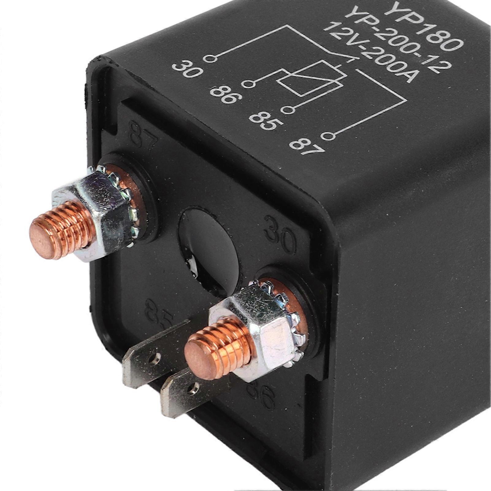 2 Sets 12V Starter Relay Switch 4Pin 200A SPST Heavy Duty Relay ...