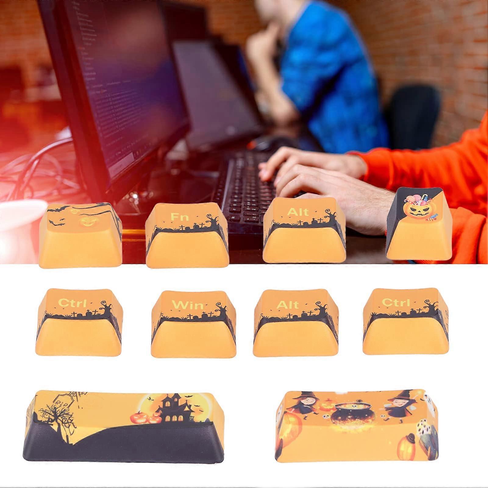 PBT Material Keycaps, Halloween Themed Keycaps, 10 Pcs Durable Custom ...