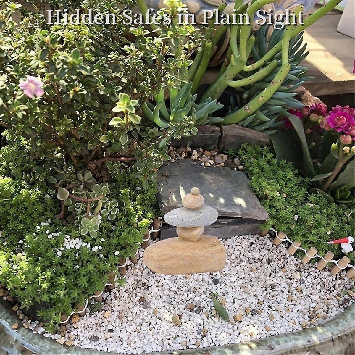 Rock Key Hider Outdoor Hide A Spare Key Outside Waterproof Fake Rock ...