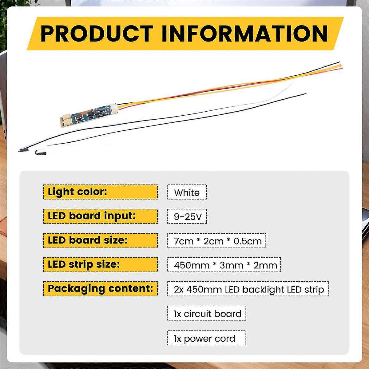 450mm Led Backlight Strip Kit Update 20 Inch 20 Inch CCFL LCD Screen For LED Monitor | Fruugo UK