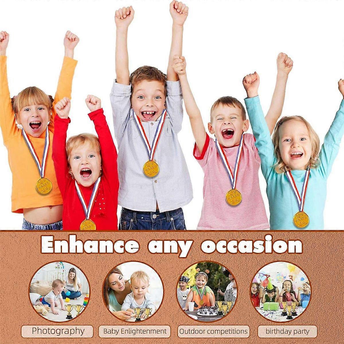 20 Pcs Mini Trophies and 20 Pcs Medals Awards , Winner Medals for Kids ...