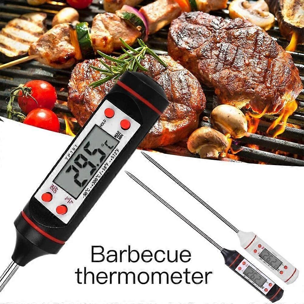 Digital Meat Thermometer Cooking Food Kitchen BBQ Probe Water Milk Oil ...