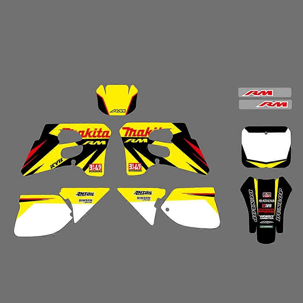 Motorcycle 1 set Team Background Graphic Sticker Decals Kit For Suzuki ...