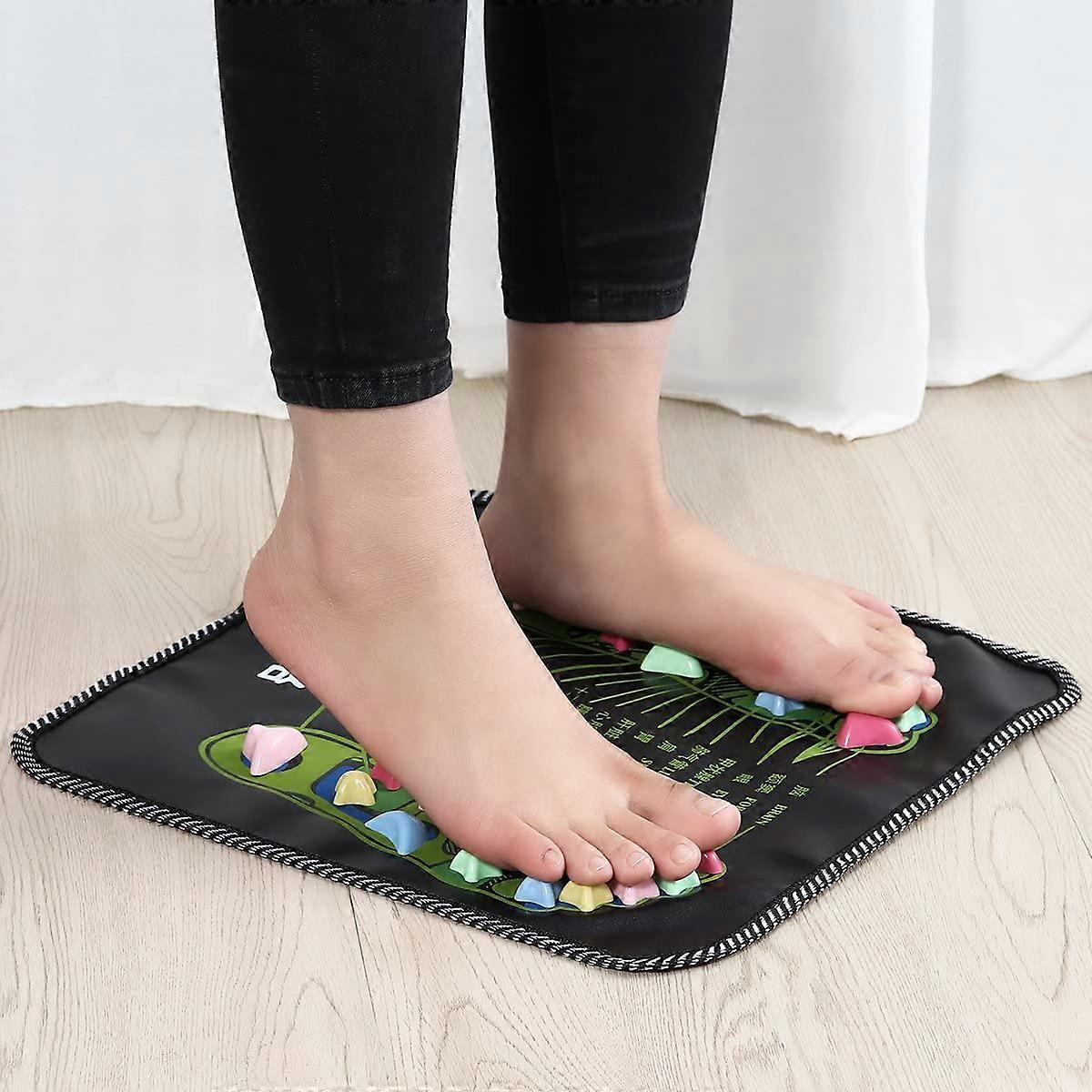 Reflexology Massage Mat Foot Stone Foot Leg Pain Reliever Walk Massager ...
