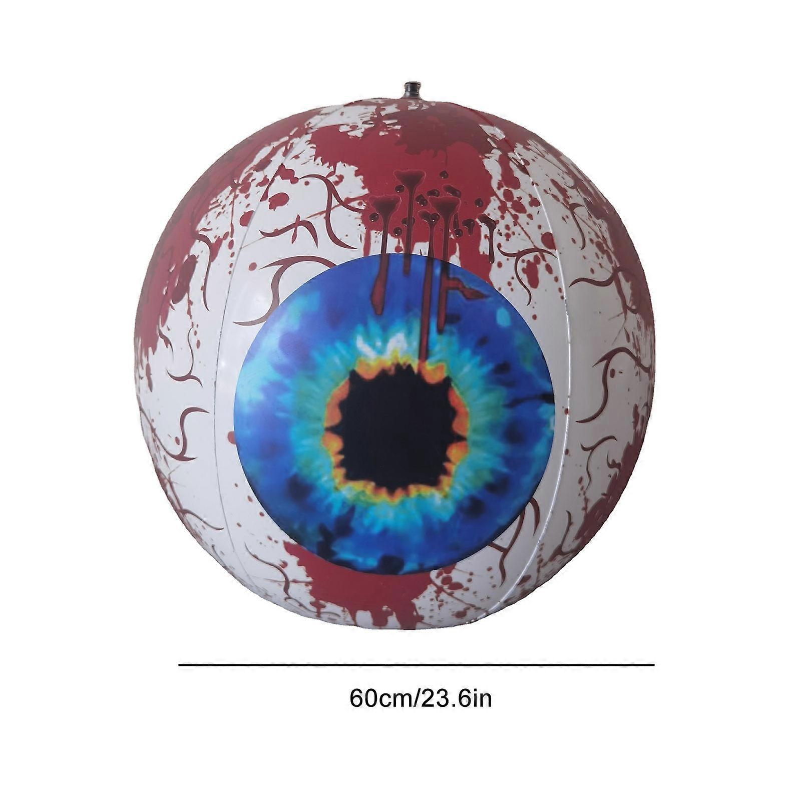 40/60 Cm, Horror Eyeball Inflatable Halloween Decoration Multicoloured ...