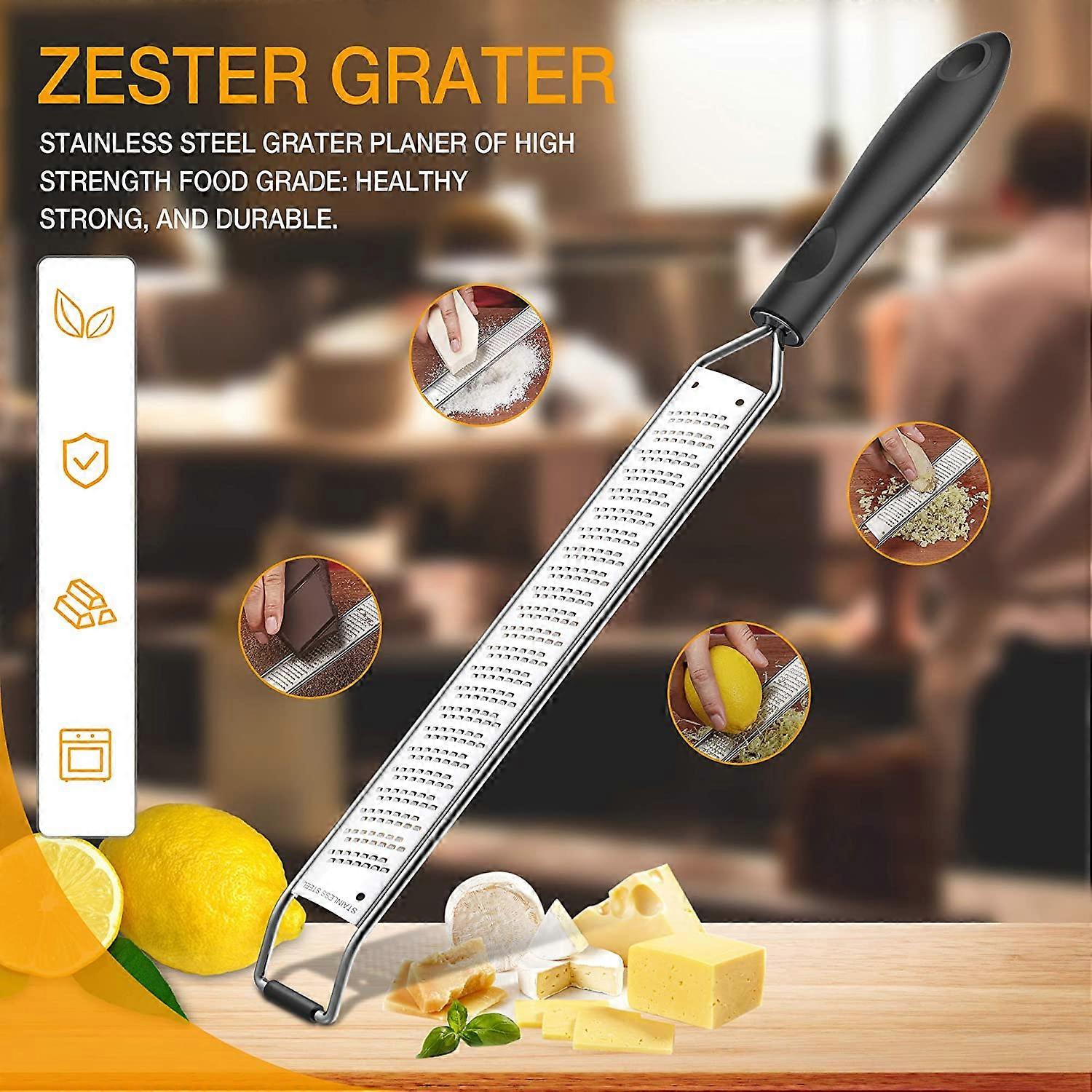 Lemon Zester & Cheese Grater Premium Stainless Steel - A Sharp Kitchen ...