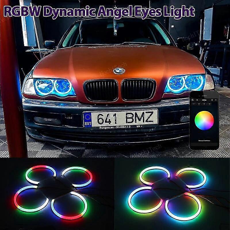 Rgbw Multi-color Sequential Remote App Control Halo Rings Led Angel Eyes Kit For Bmw E46 1998 ...
