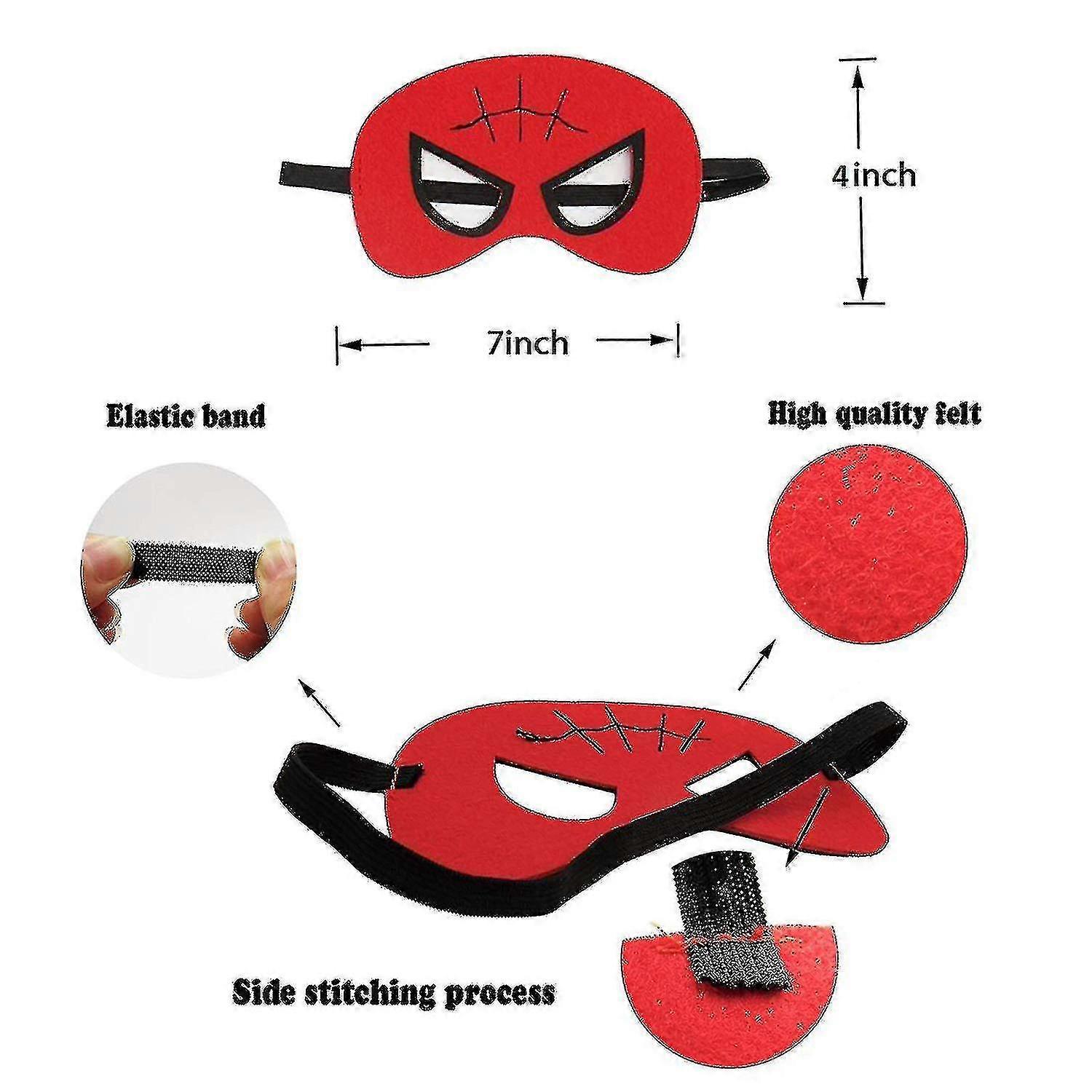 Superhero Masks For Kid (32 Packs) Felt And Elastic - Superheroes ...