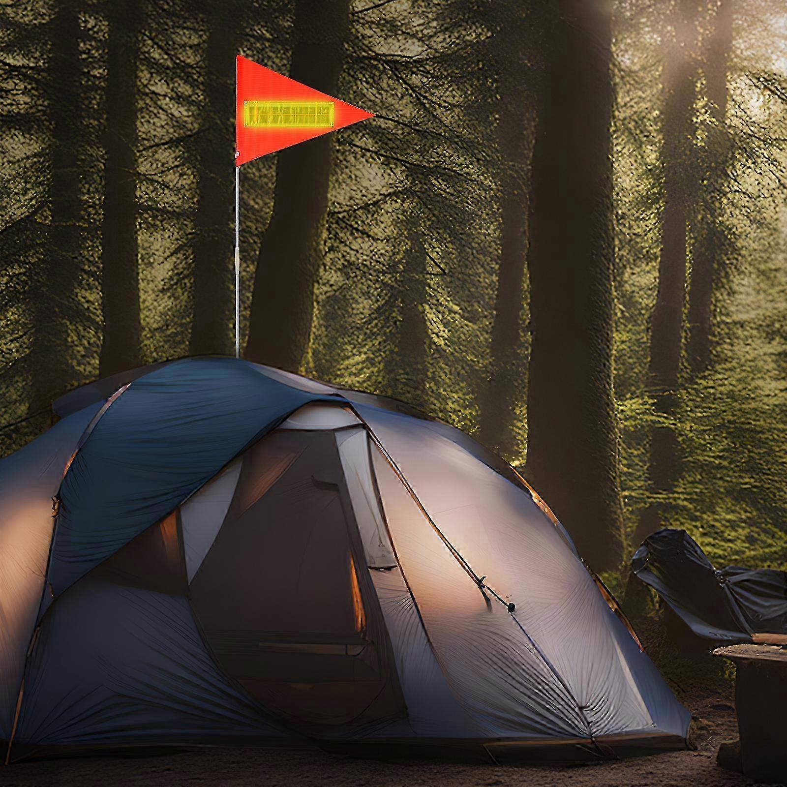 1 Set Bicycle Flag Bike Flag Bicycle Safety Flag Go Kart Flags With Pole Bike Flag Pole Outdoor ...