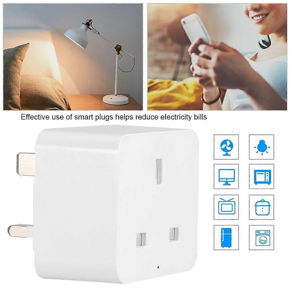 Smart Wifi Power Socket Plug Work for Alexa Google Home UK Plug AC90 ...