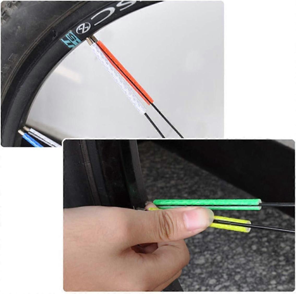 NA 72 Pcs Bike Wheel Spoke Reflector Reflectors for Kids and Adults 6 ...