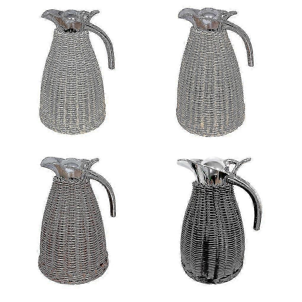 Enjoy Freshly Brewed Coffee Anytime Coffee Thermal Carafe Rattan Tea ...