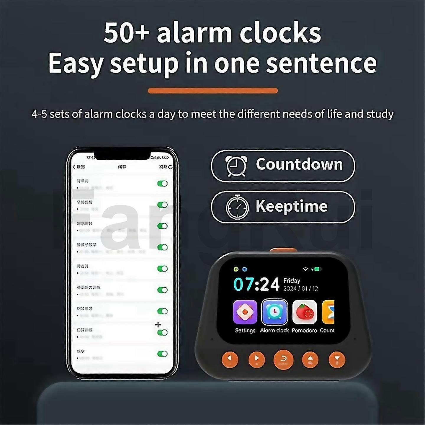 Children'S AI Intelligent Alarm Clock Self-Disciplined Clock B | Fruugo UK
