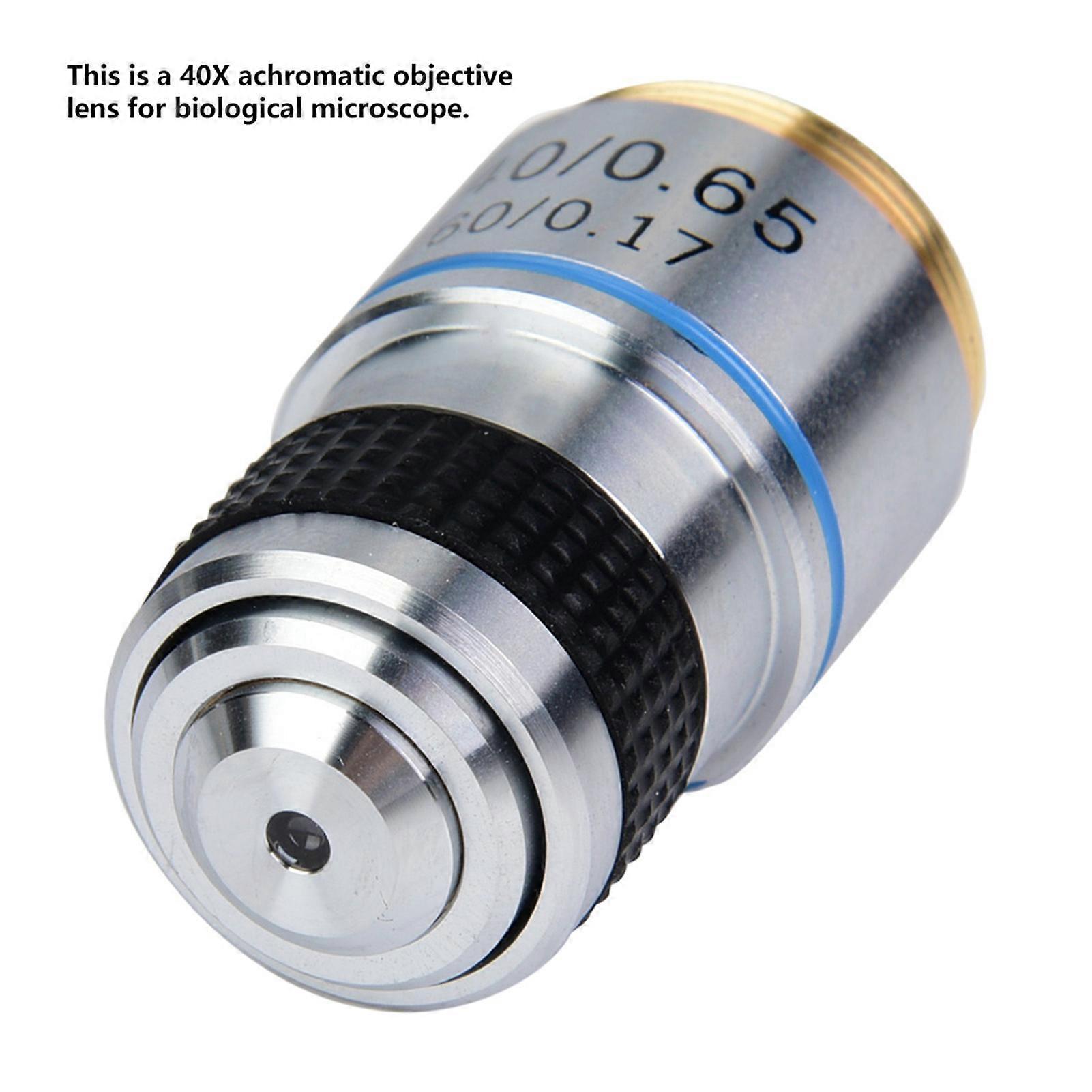 40X 185 Biological Microscope Achromatic Objective Lens 160/0.17 ...