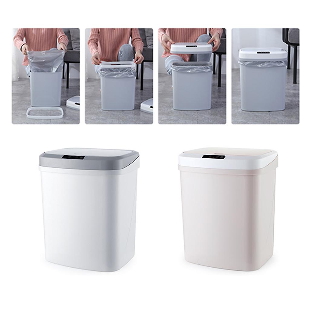 Smart Induction Trash Can Automatic Intelligent Sensor Dustbin Electric ...