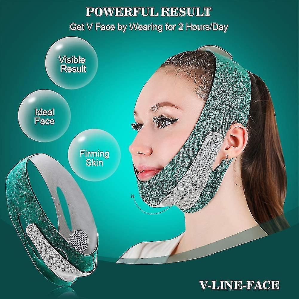 Face Slimming Strap V Line Mask 2pc Women Eliminates Double Chin ...