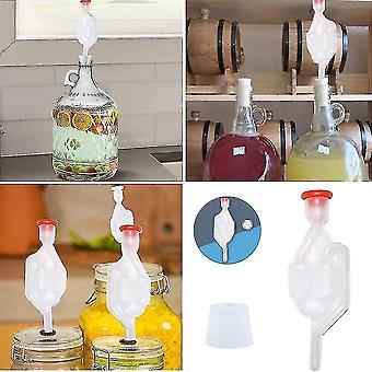Fermentation Stopper 3 Fermentation Bubblers With Holes Rubber Stopper ...
