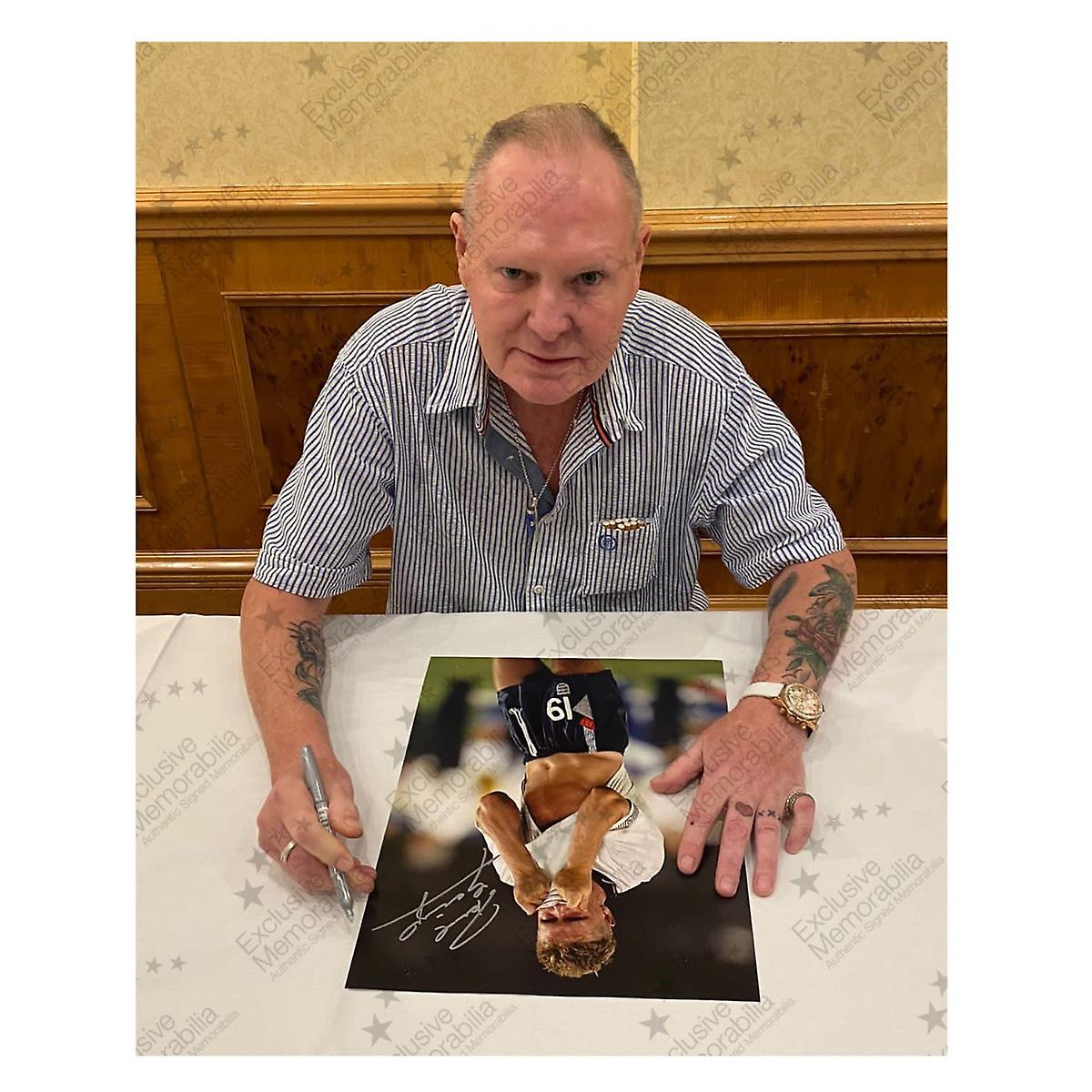 Paul Gascoigne Signed England Photo: Gazza's Tears. Deluxe Frame ...