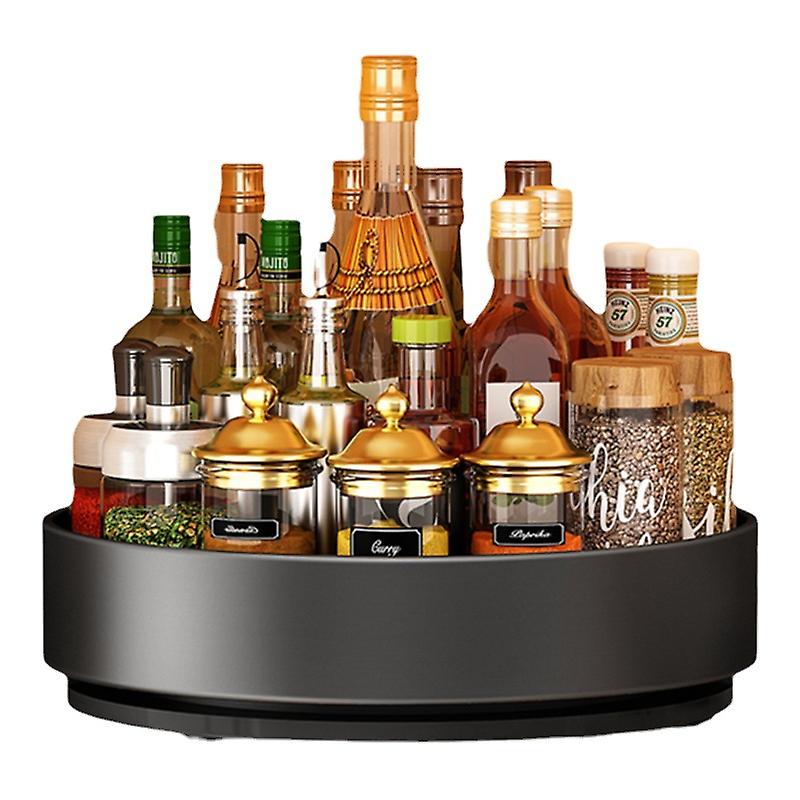 Spice Turntable, Non-Slip Kitchen Cabinet Turntable Organizer Storage ...