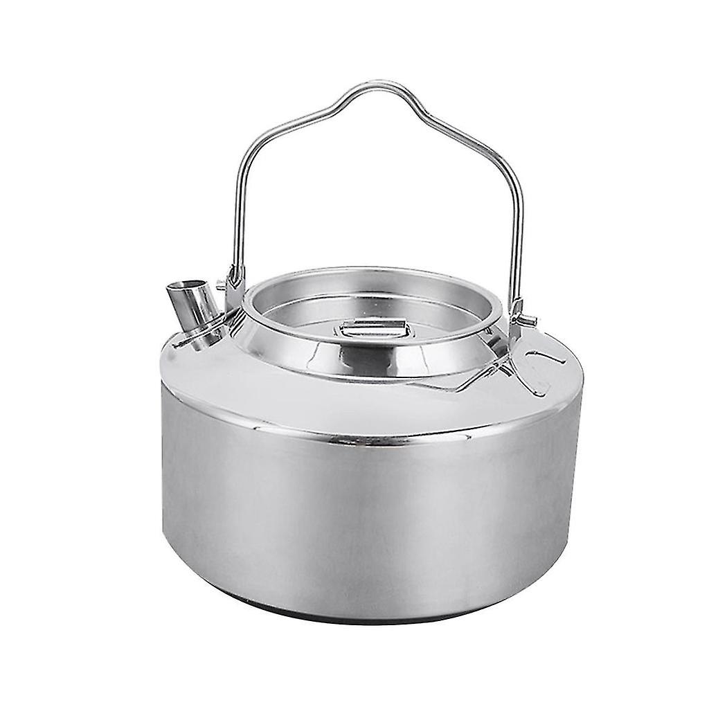1.2l Stainless Steel Outdoor Camping Kettle Outdoor Teapot For Hiking ...