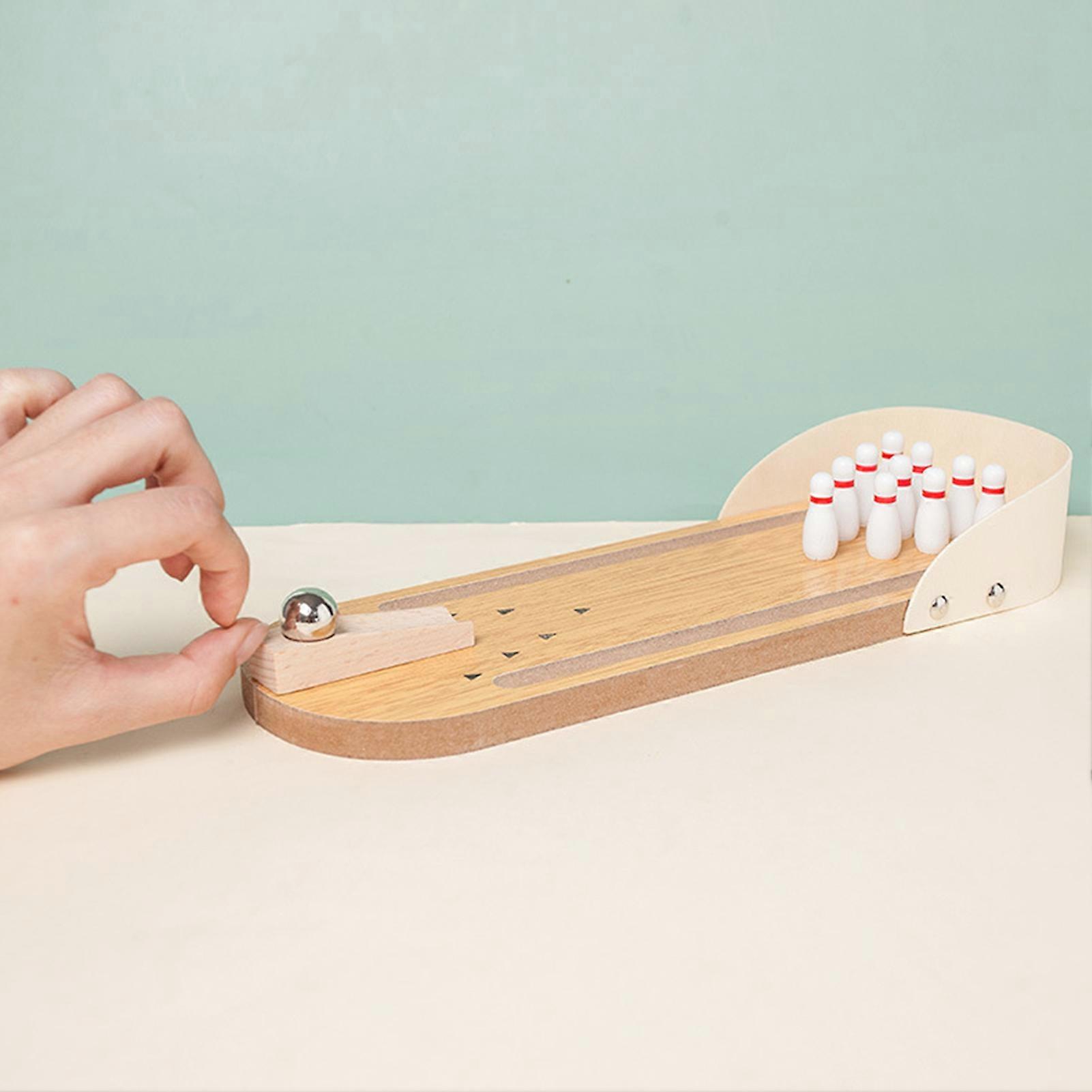1 Set Tabletop Mini Bowling Game Set Novelty & Interesting Mini Desktop ...