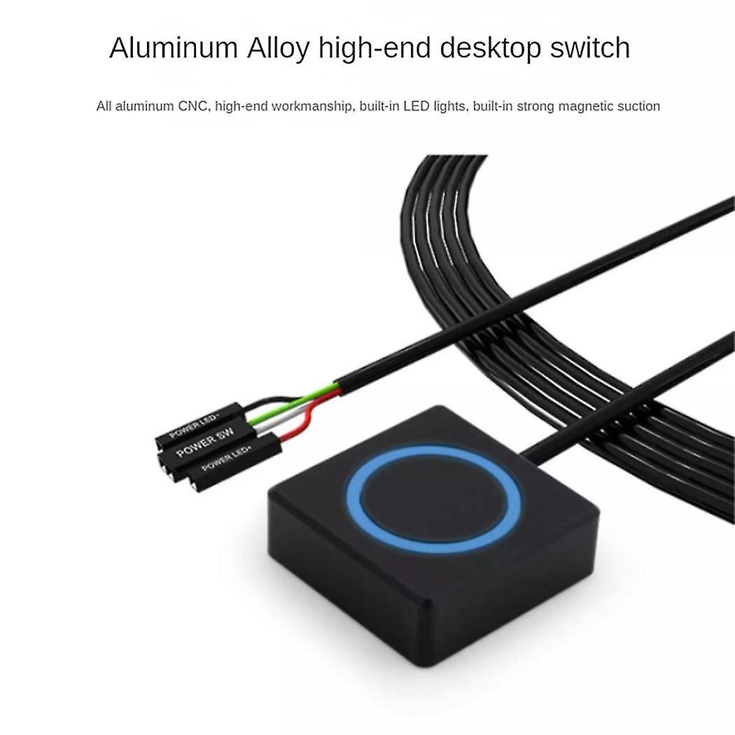 PC Power Button Desktop Power Switch External Power Switch Aluminum ...