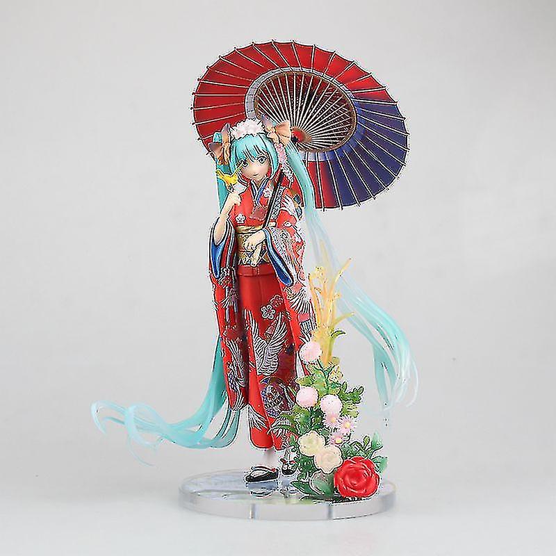 High Quality 23cm 3d Pvc Kimono Japan Anime Figure Gk Hatsunes Miku ...