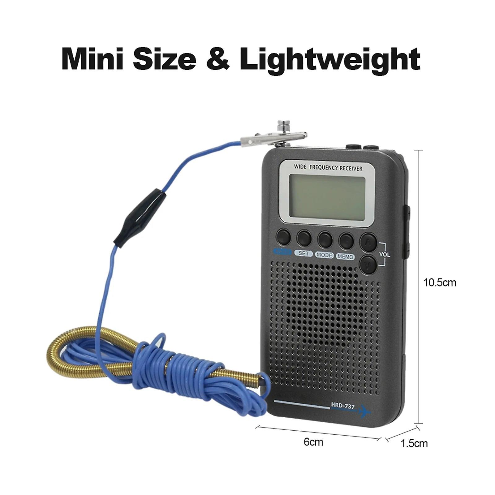 Hrd-737 Portable Full Radio Aircraft Receiver Fm/am/sw/ Cb/air/vhf ...