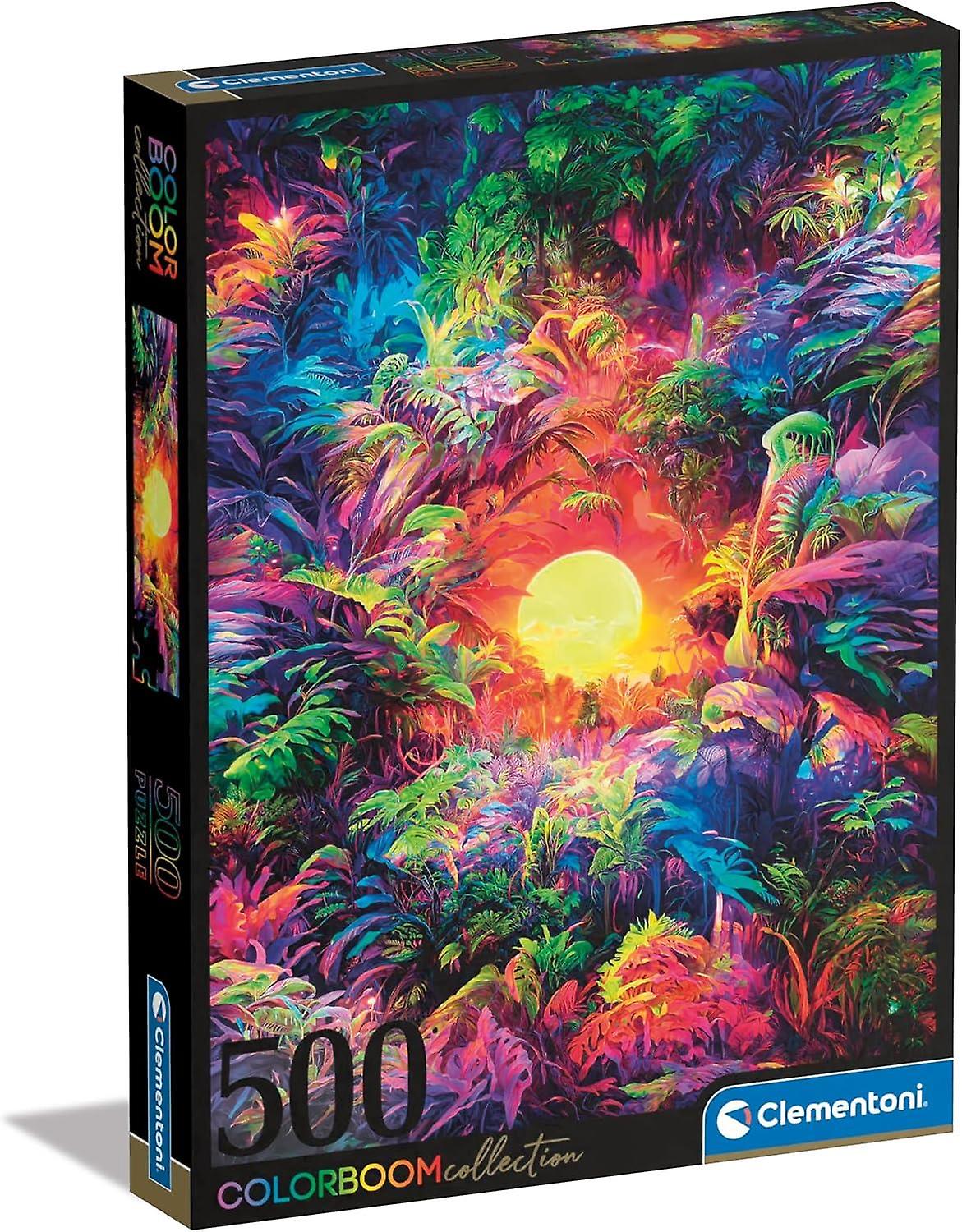 Clementoni Color Boom Psychedelic Jungle Jigsaw Puzzle (500 Pieces ...