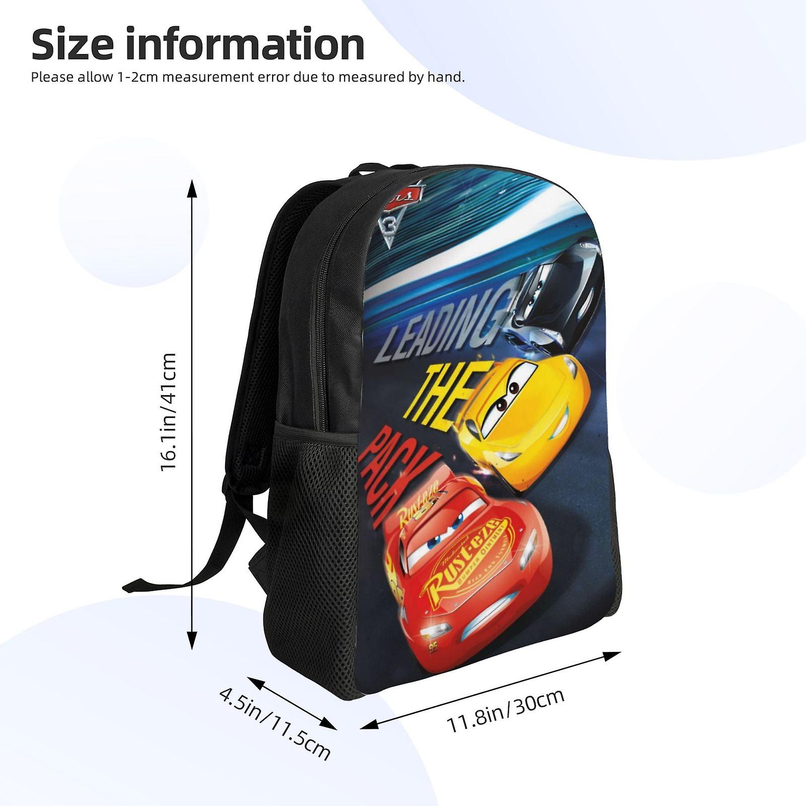 Pixar Cars Kids Backpack School Bags Book Bags Travel Bag For Boys ...