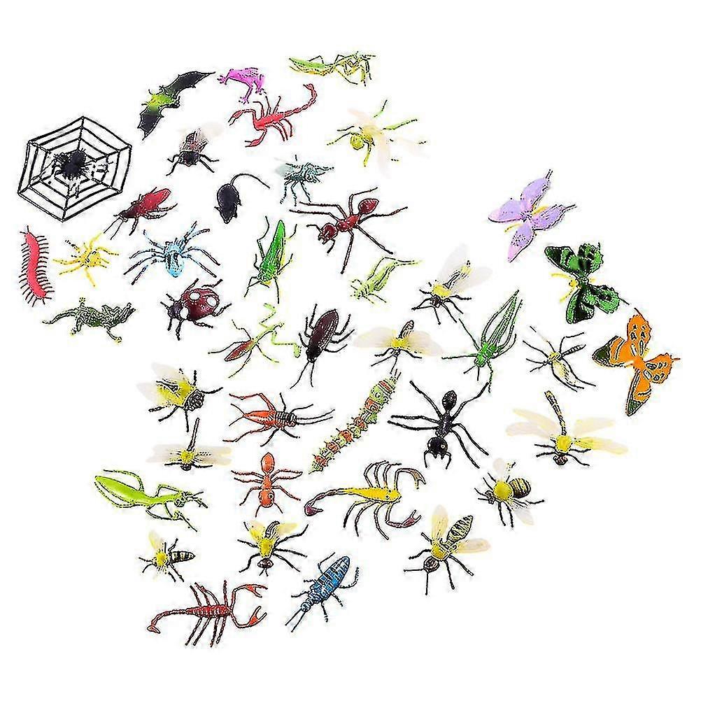 39pcs Fake Bugs Toy Mini Realistic Insects Toys Kids Toddlers ...