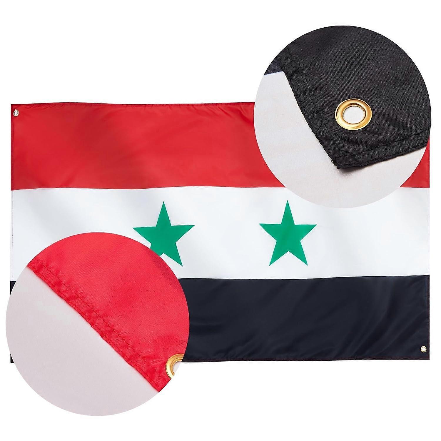 Syria Flag, Eyelet In Every Corner, Syrian Flag, Syrian Arab Republic ...