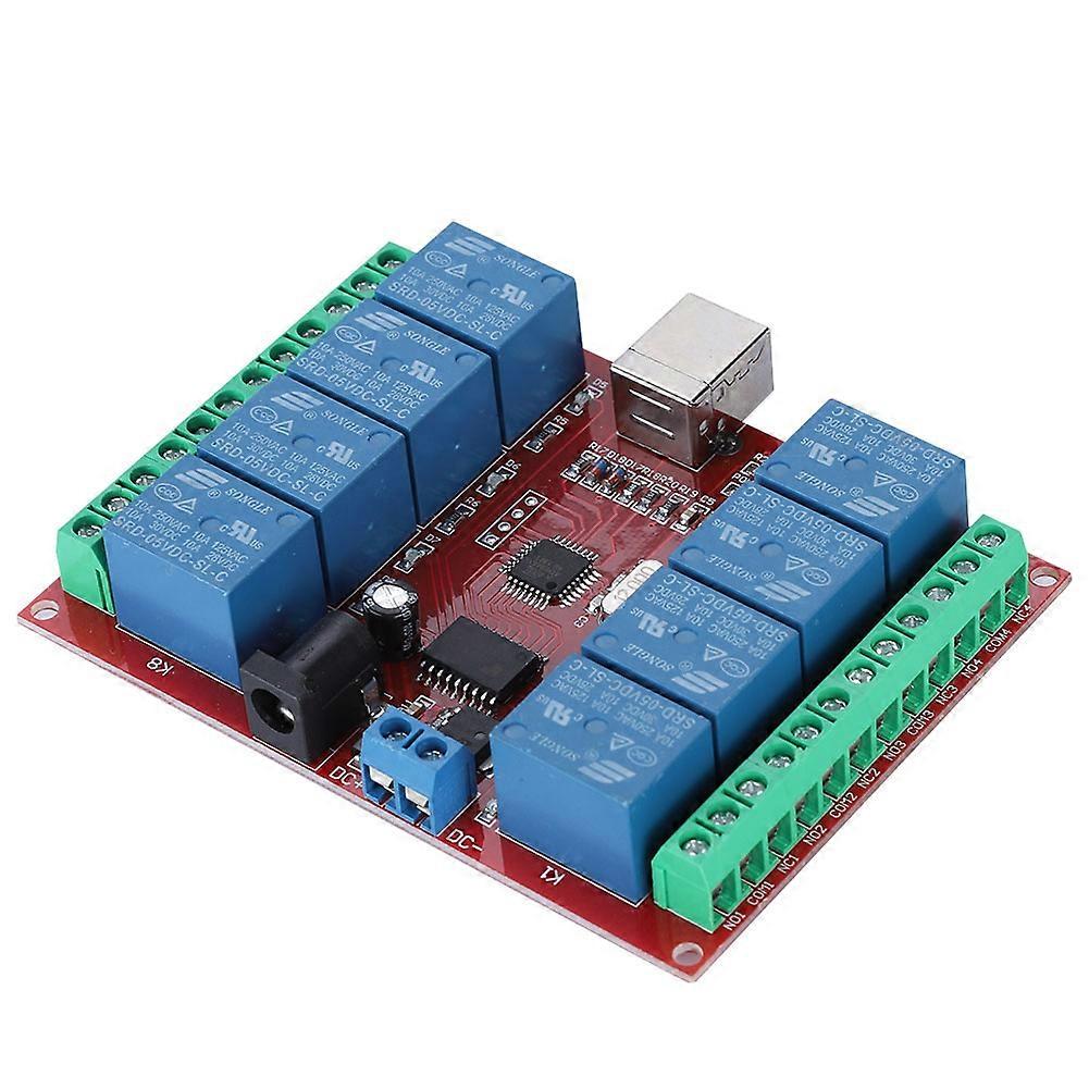 8-channel 5V Computer USB Intelligent Control Switch Relay Module Free ...