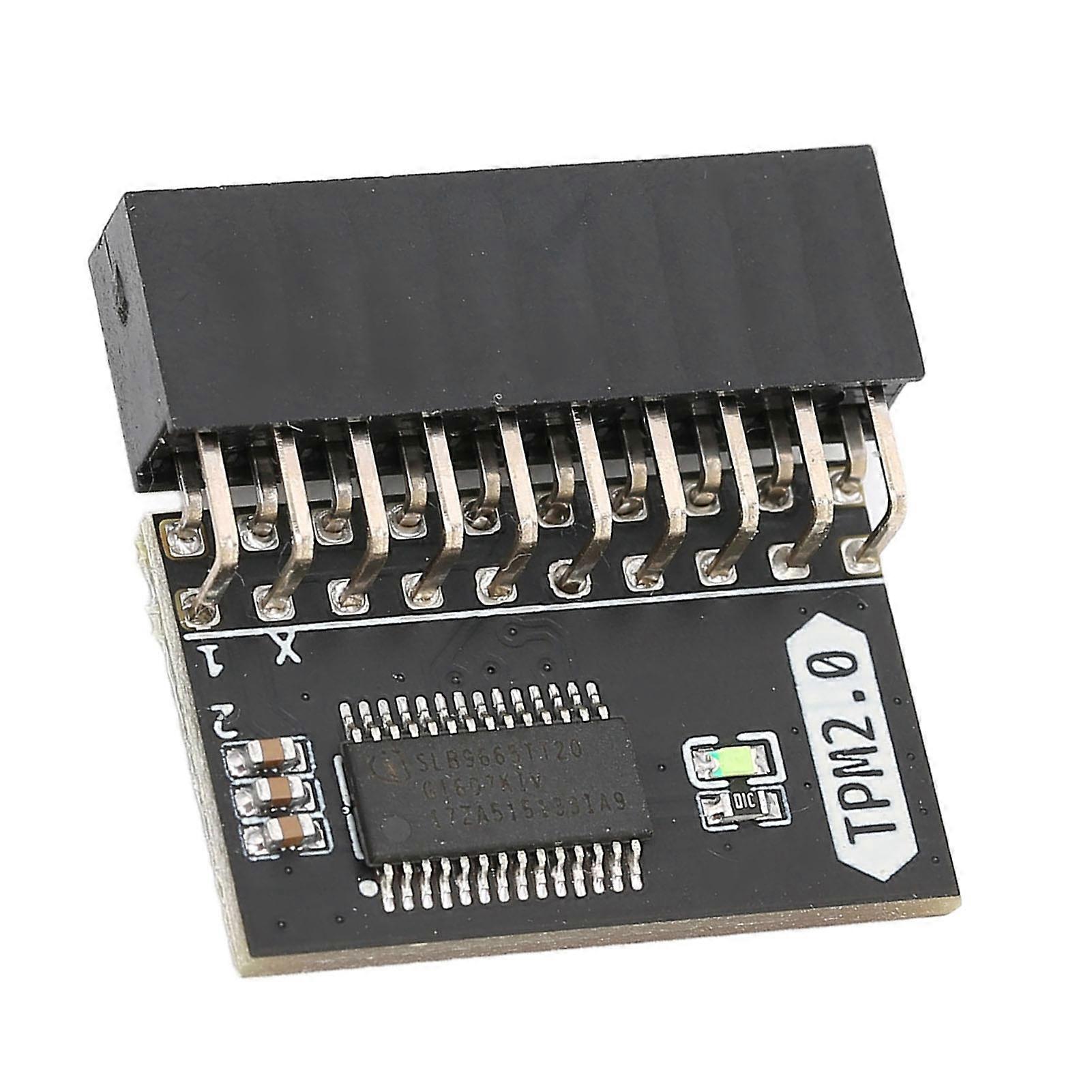 TPM 2.0 Encryption Security Module 20pin Strong Encryption TPM Processor Black TPM Module System ...
